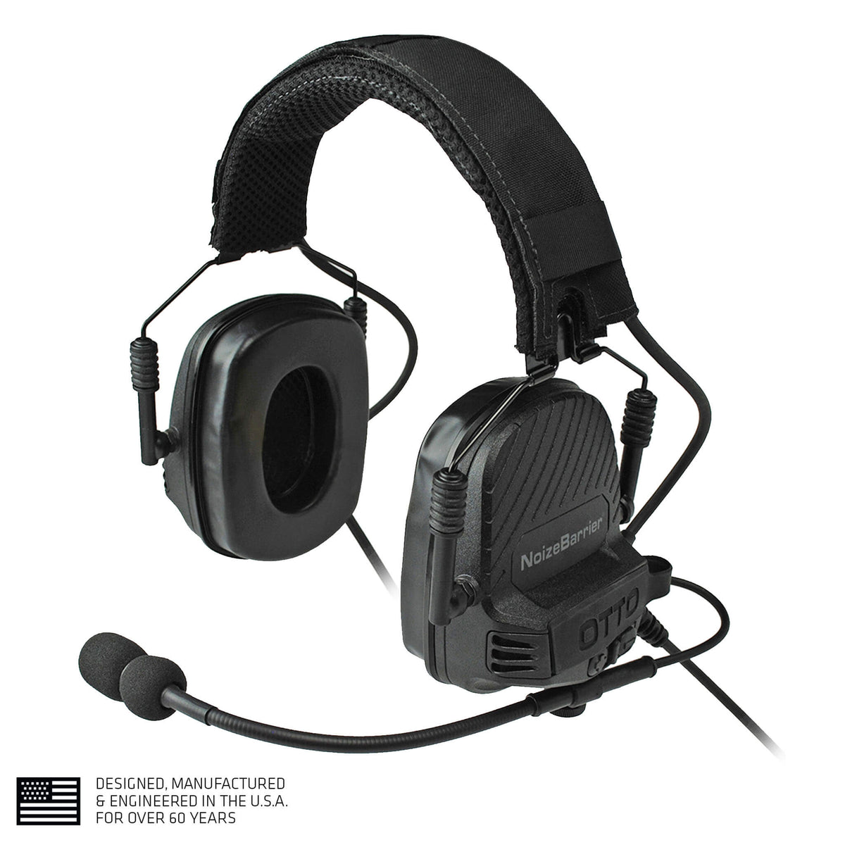 OTTO TAC NoizeBarrier Dual Comm Headset w/ Active Hearing Protection ...