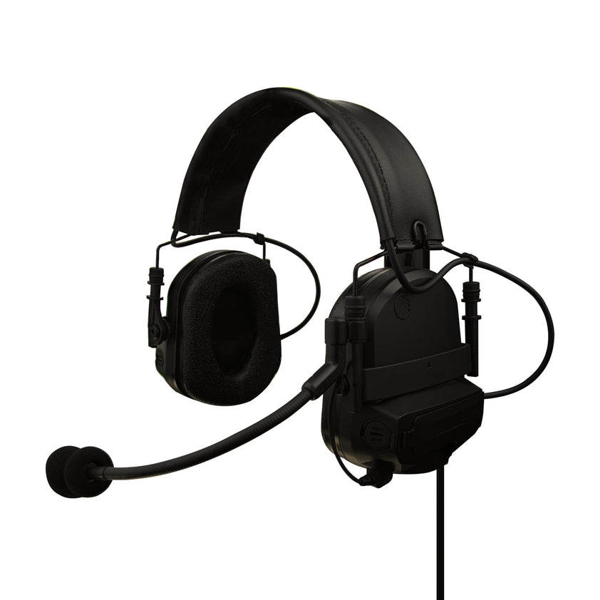 PolTact V2 Tactical Comms Helmet Headset w/ Active Hearing Protection ...