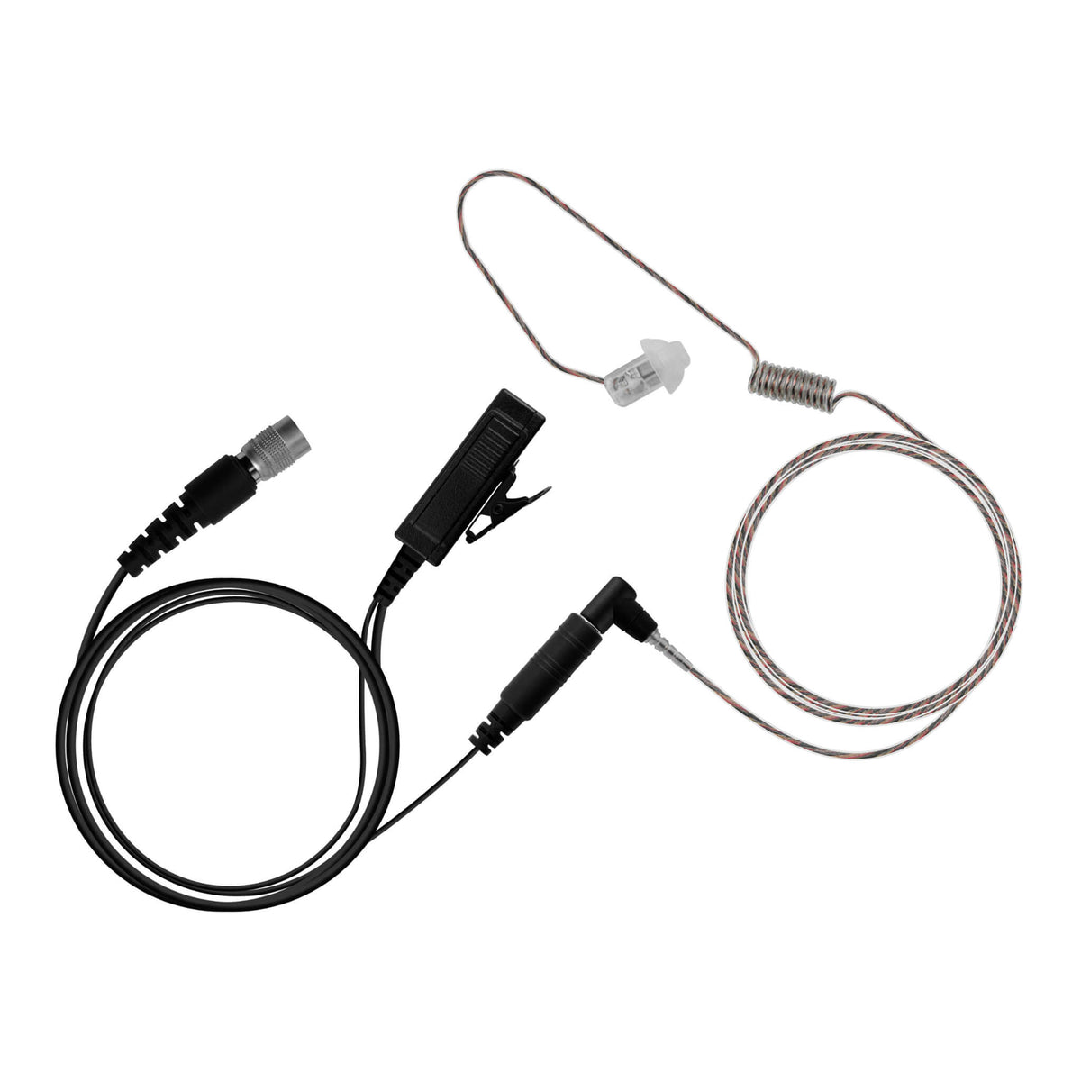 Patrol Mic & Invisible Series Tubeless Earpiece Complete Tactical Kit ...