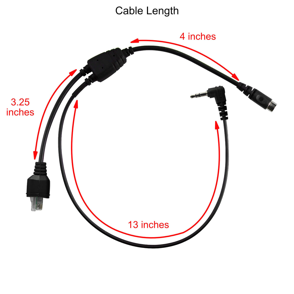 Mobile Radio Adapter With Quick Disconnect (Hirose) Connector for PTT ...