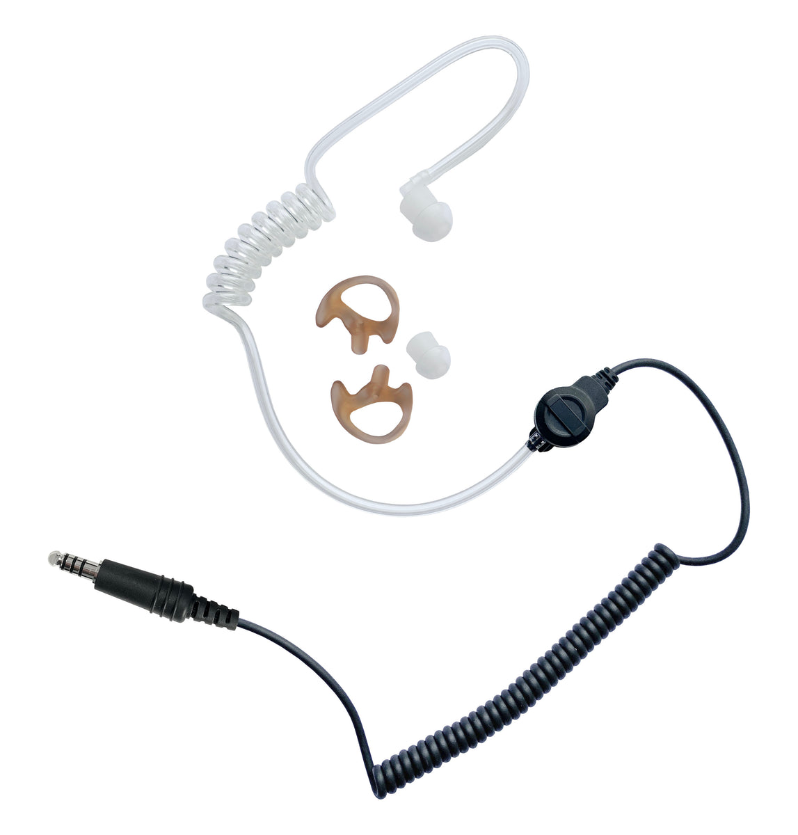 NATO TP-120 Listen Only Radio Earpiece Clear Tube - Connects to Tactic ...