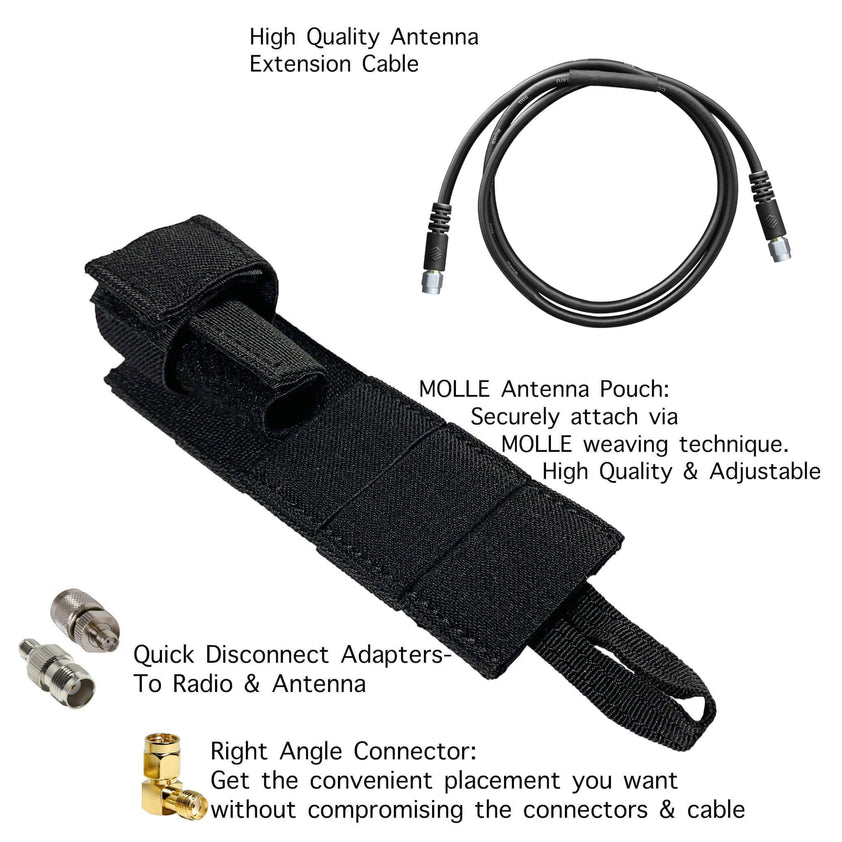 Tactical Antenna Relocation Kit(Black, Tan, or Green) - Military Radio ...