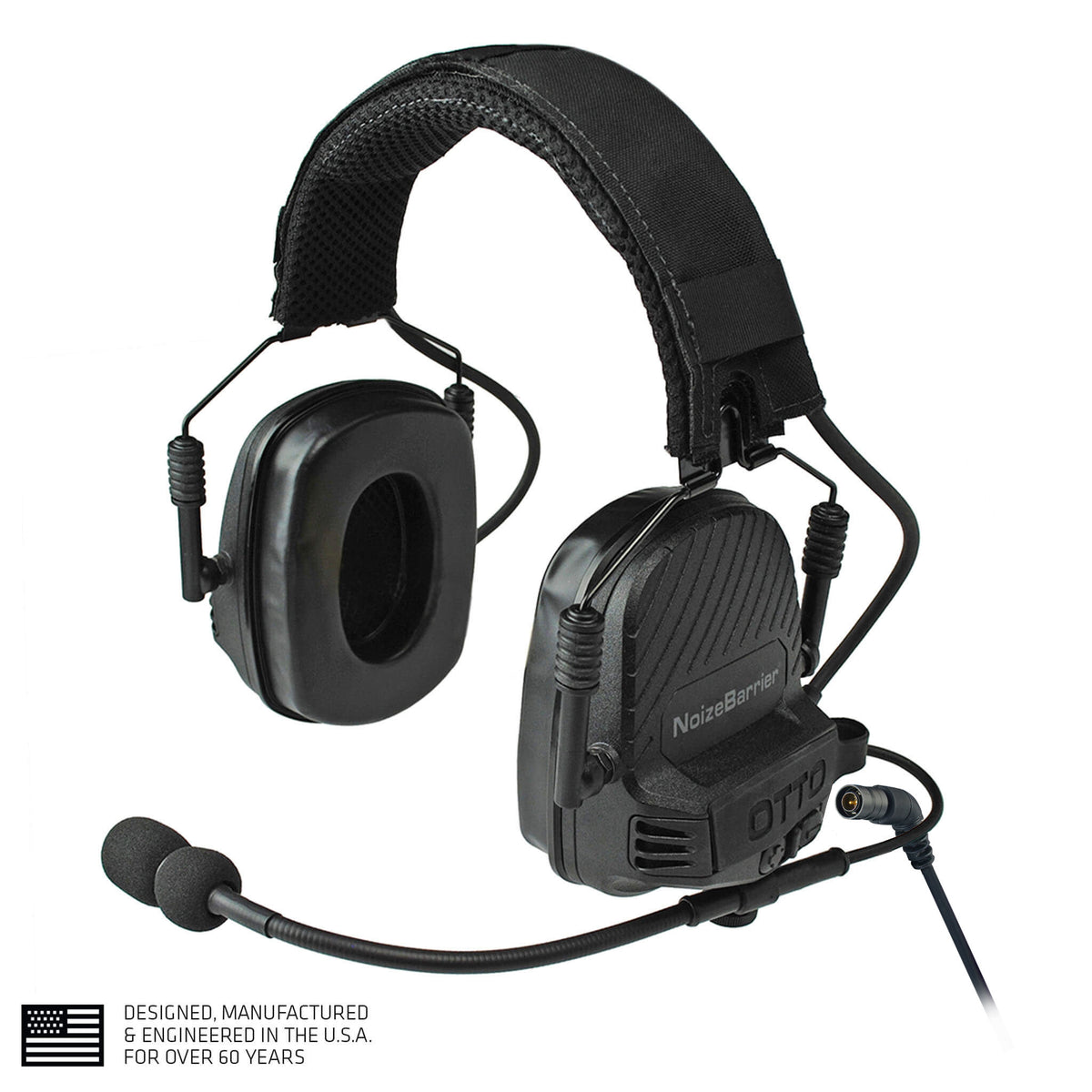 OTTO Quick Release NoizeBarrier TAC Headset w/ Active Hearing Protecti ...