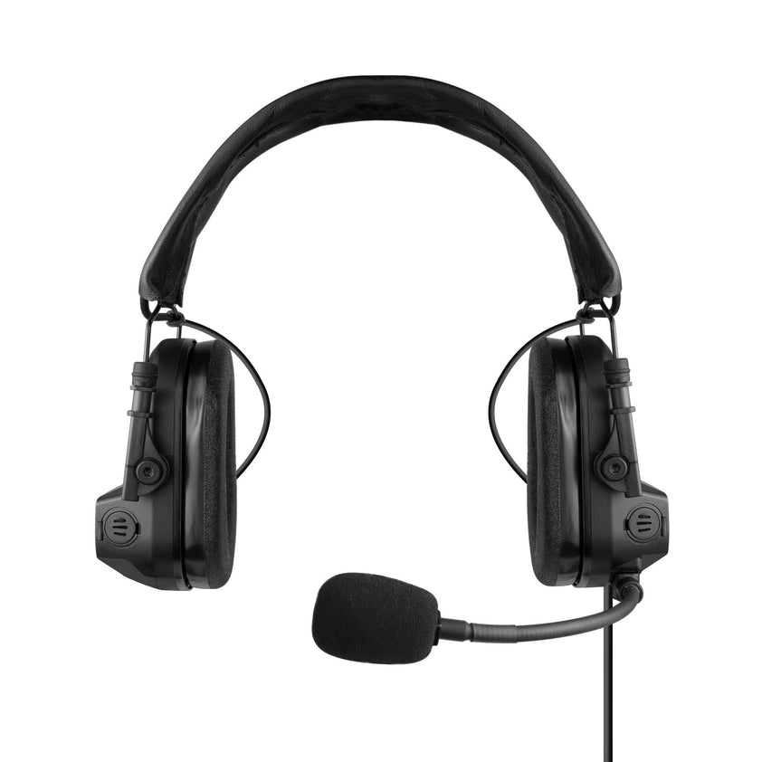PolTact V2 Tactical Comms Helmet Headset w/ Active Hearing Protection ...