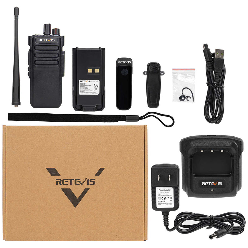 Retevis RT29D Waterproof Heavy Duty UHF Bluetooth DMR Portable Radio ...