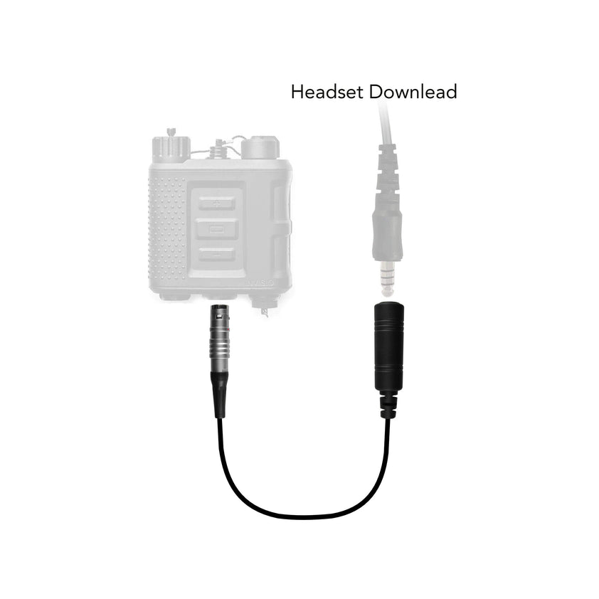 Invisio X Series Headset Downlead Adapter: for NATO TP-120/U174 Wired ...