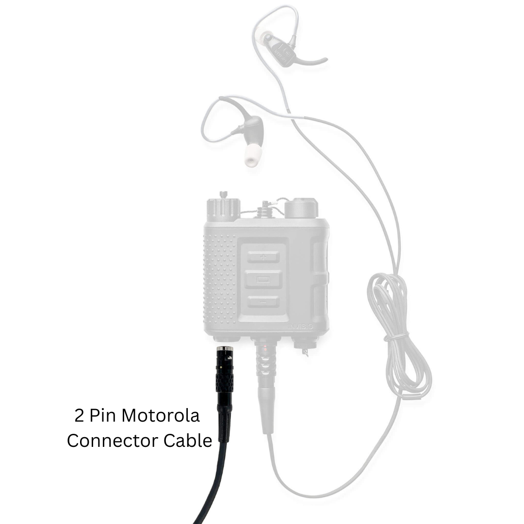 Invisio X Series Radio Connector Cable: 2 Pin Motorola HYT Tekk BearCo ...