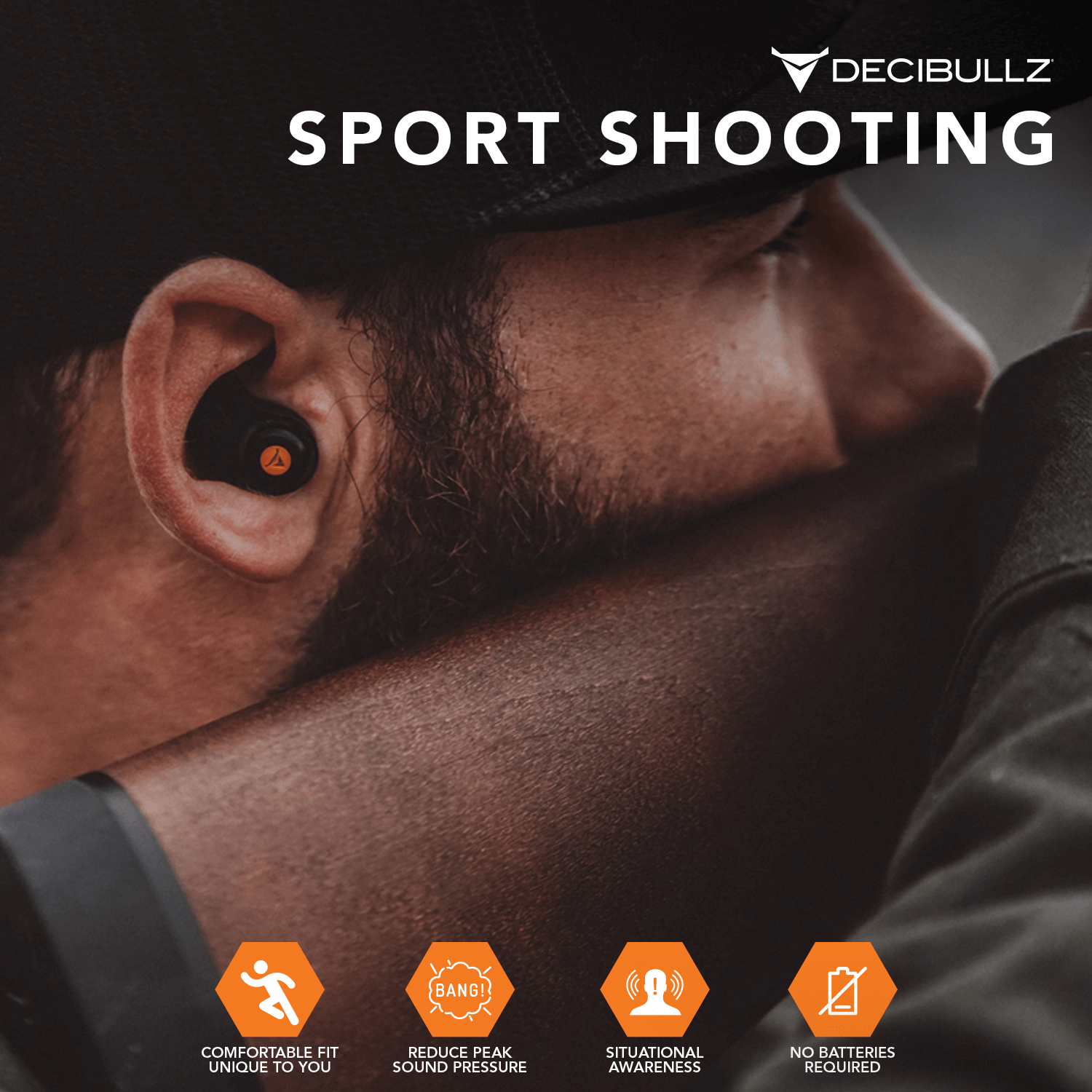 Decibullz Custom Moldable Ear Plugs for Shooting/Percussive Hearing Pr ...