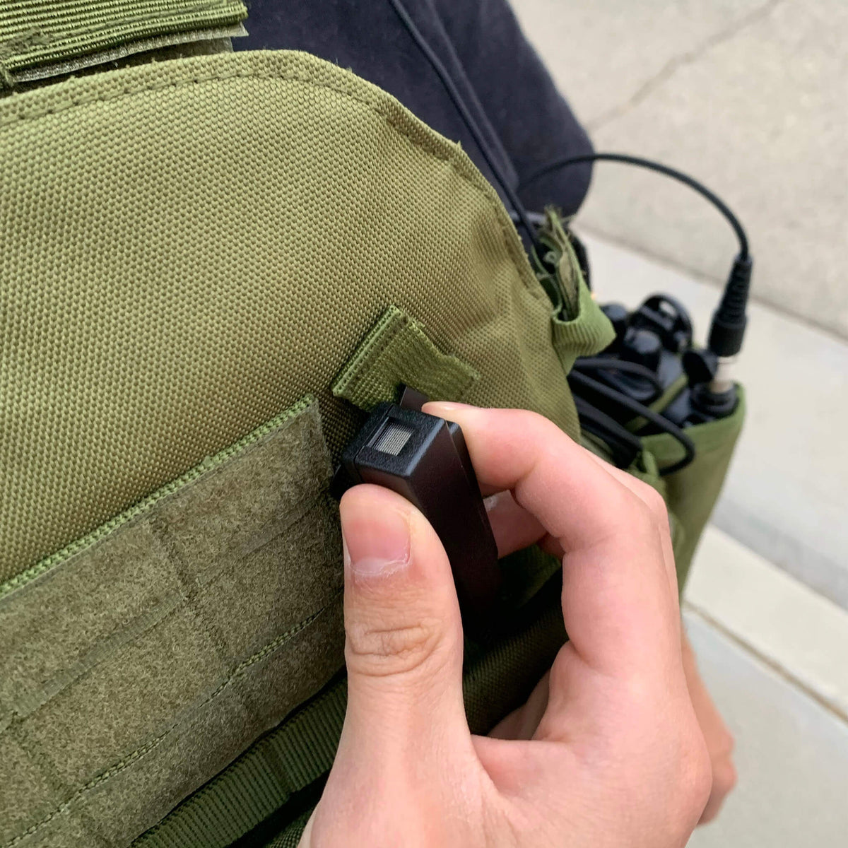 Tactical Braided Fiber Mic Kit & w/ 3.5mm Straight Connector for Ear P ...