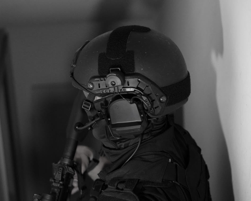 Tactical Radio Helmet Headset w/ Active Hearing Protection & Quick Dis ...