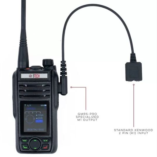 2 Pin Radio Adapter for Baofeng, BTECH GMRS-PRO – Comm Gear Supply